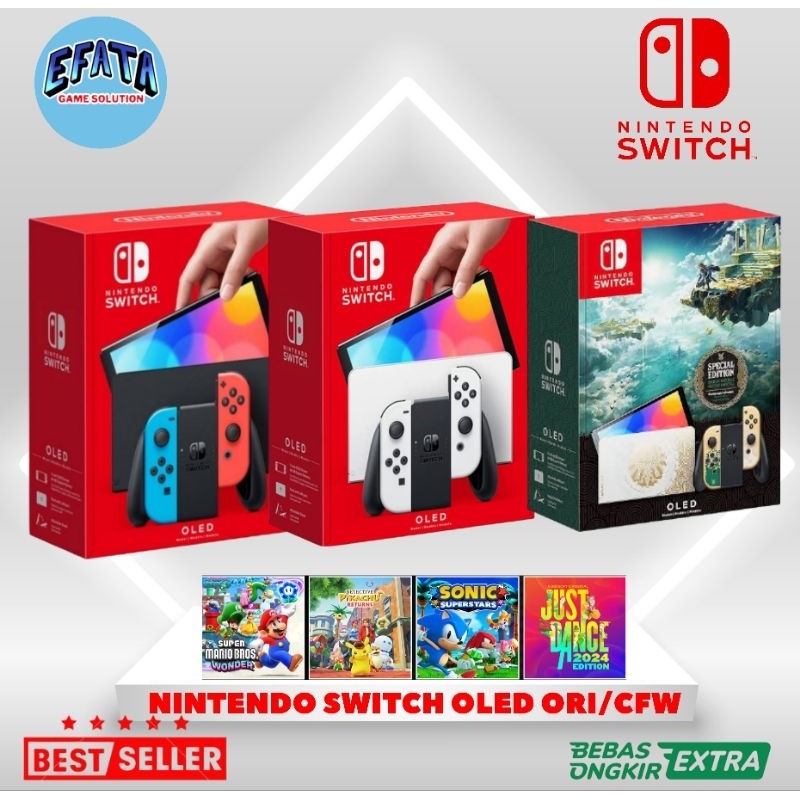 Jual Nintendo Switch OLED MODEL CFW CONSOLE MESIN | Shopee Indonesia