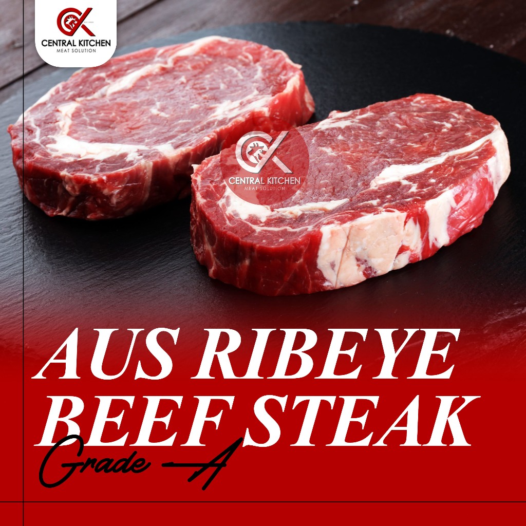 Jual Daging Sapi Impor AUS Ribeye / Cube Roll Beef Steak Grade A 1KG ...