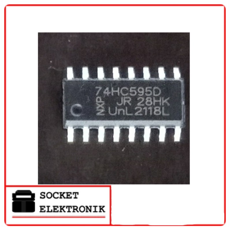 Jual IC 74HC595 smd shift register serial in parallel out | Shopee ...