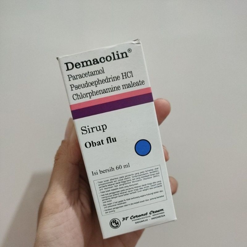 Jual DEMACOLIN sirup 60ml Demam Pilek Flu | Shopee Indonesia