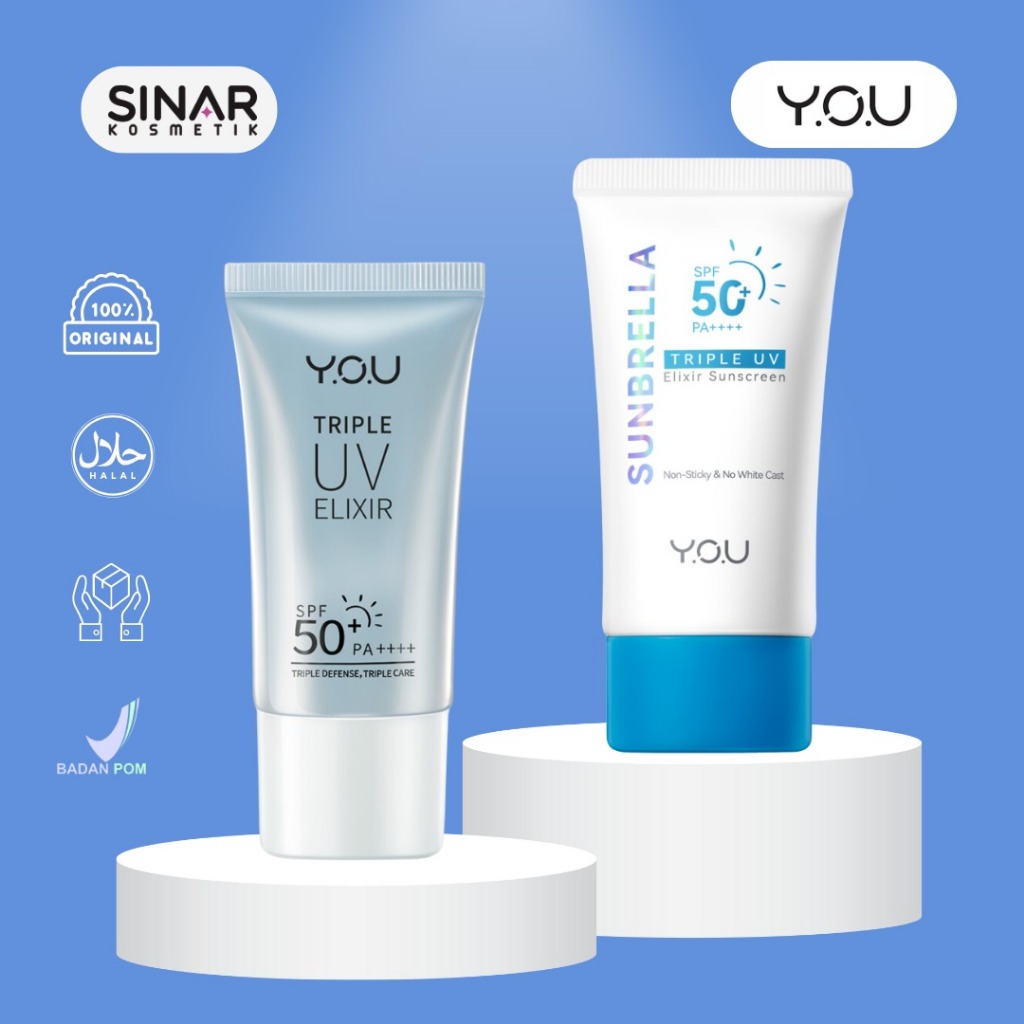 Jual YOU Sunbrella Triple UV Elixir Sunscreen SPF 50+ PA++++ 30ml ...