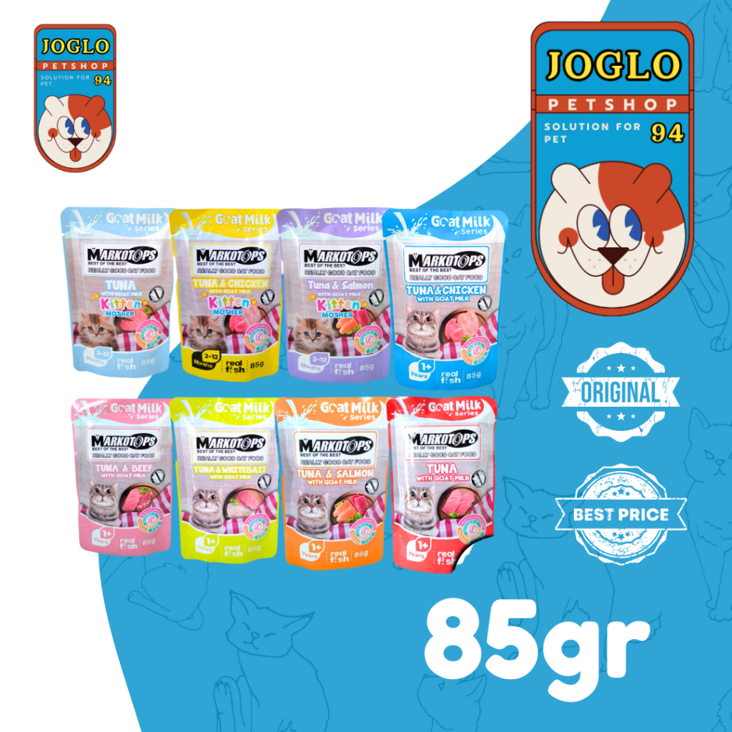Jual markotops pouch 85gr markotop sachet wet food all variant | Shopee ...
