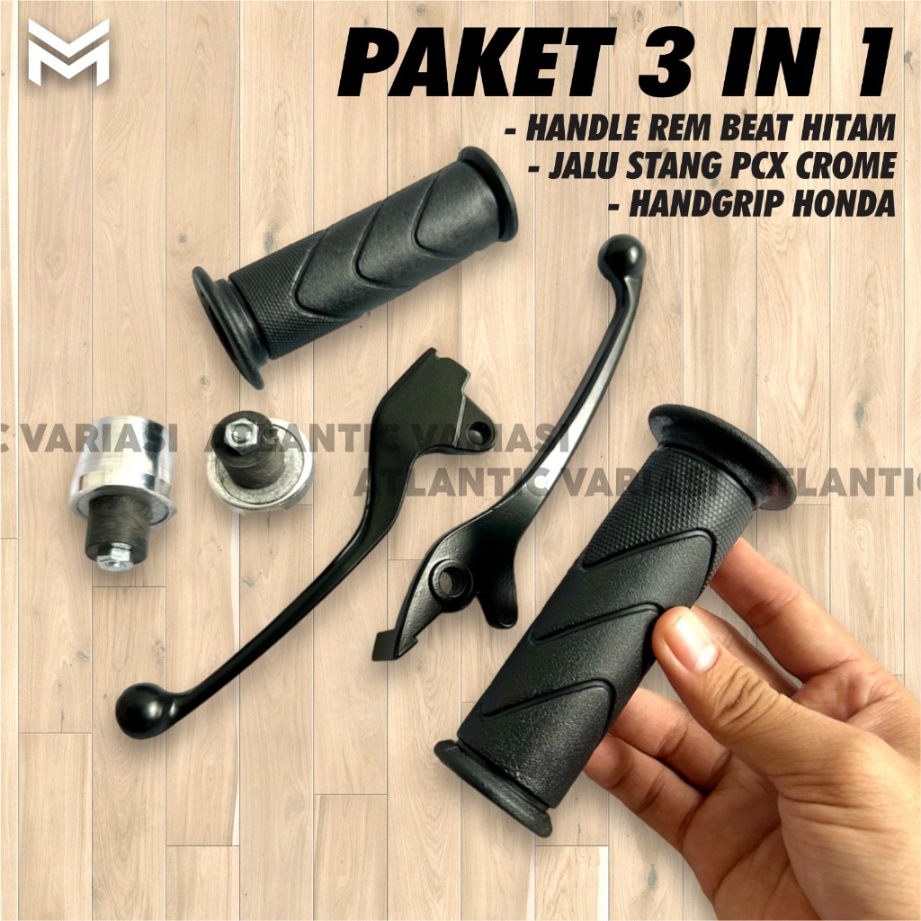 Jual PAKET HANDLE REM SET BEAT KIRI KANAN + HANDGRIP GRIP + JALU STANG ...