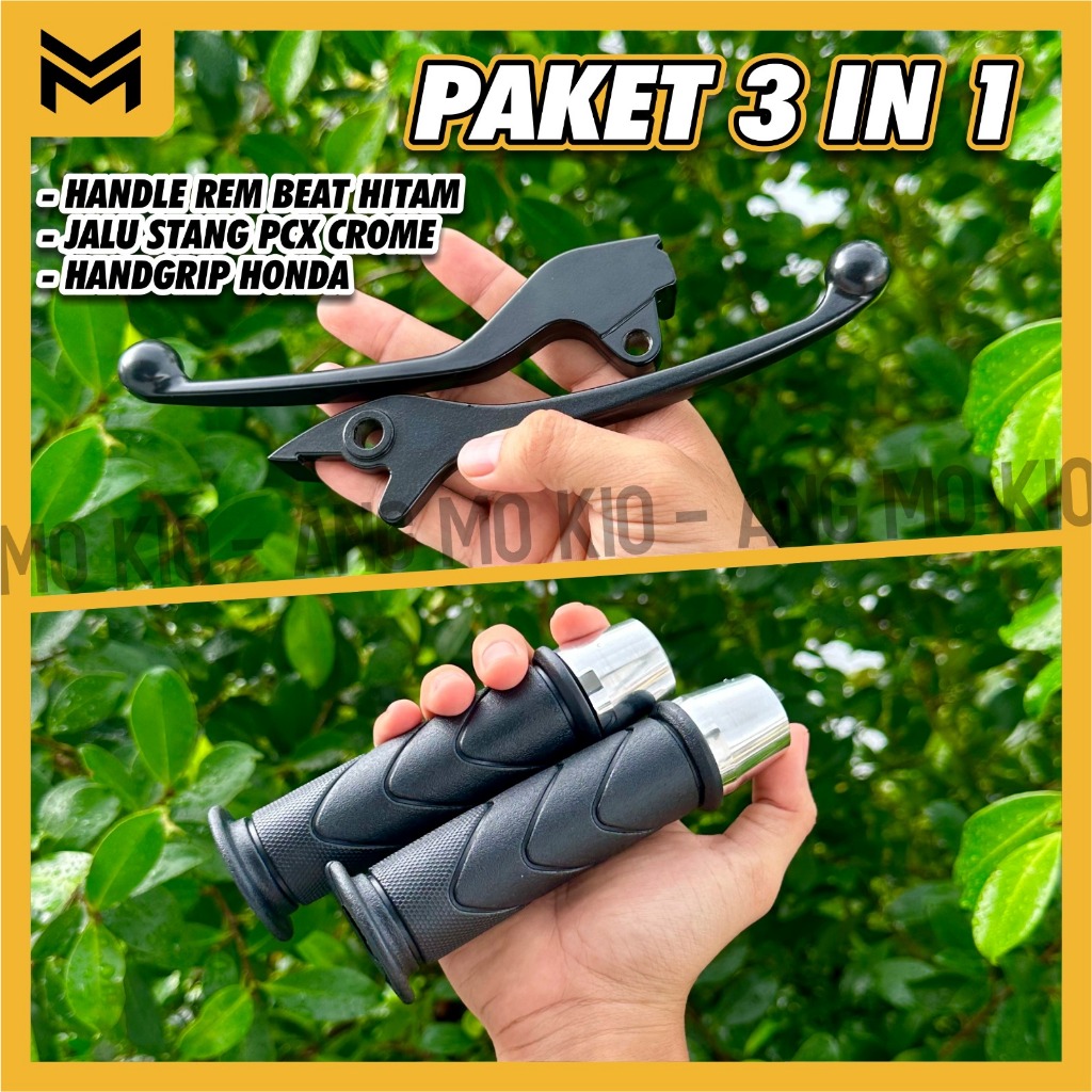 Jual NEW SET PAKET HANDLE REM KIRI KANAN + HAND GRIP HONDA + JALU STANG ...