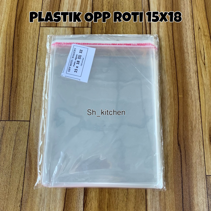 Jual Plastik OPP Roti 15x18 isi 100 lembar dengan lem perekat tebal 032 | Shopee Indonesia