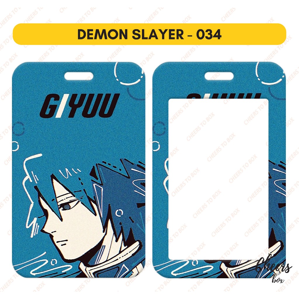 Jual (N009) DEMON SLAYER ID Card Holder / Nametag Tanpa Tali Lanyard ...