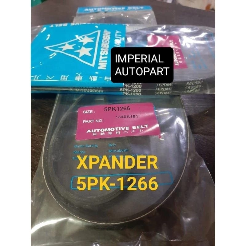 Jual fan belt v belt tali kipas Xpander 5pk-1266 5PK1266 | Shopee Indonesia