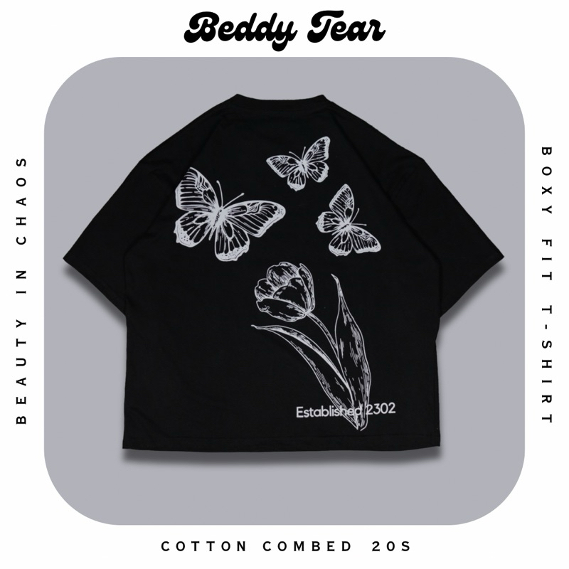 Jual BEDDYTEAR Beauty in Chaos - Boxy Fit T-Shirt Unisex Cotton Combed ...
