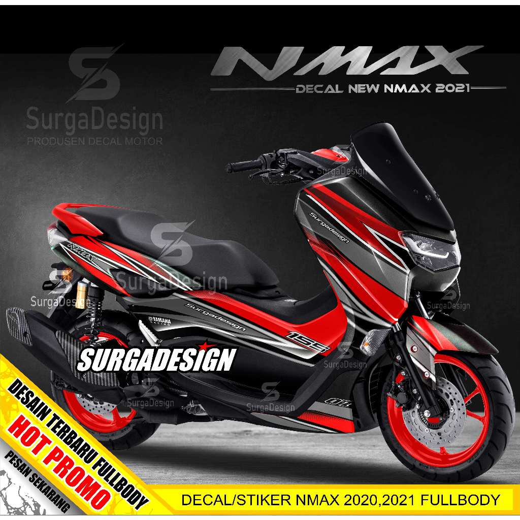 Jual STIKER NMAX, STIKER NMAX NEW, STIKER NMAX NEW FULL BODY, DECAL ...