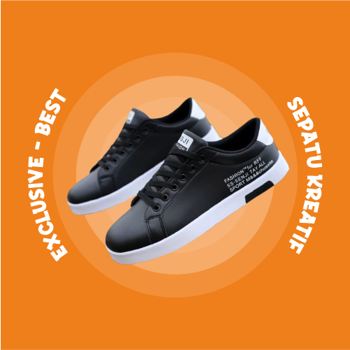 Jual 4.4 SUPER SHOPPING DAY [COD] Sepatu Sneakers Putih & Hitam ...