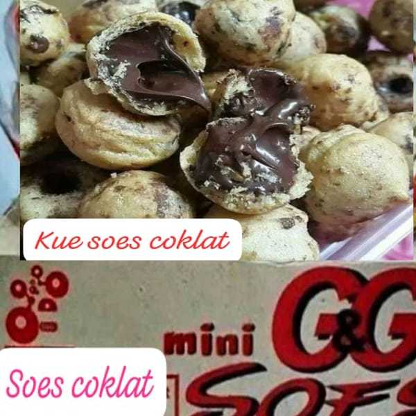 Jual kue sus mini/soes kering isi coklat 1kg promosi gratis ongkir ...