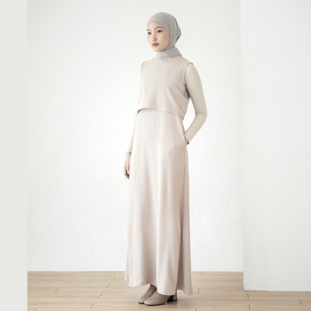 Jual Arsa by Aska Label - Inner dress wanita bahan crinkle busui ...