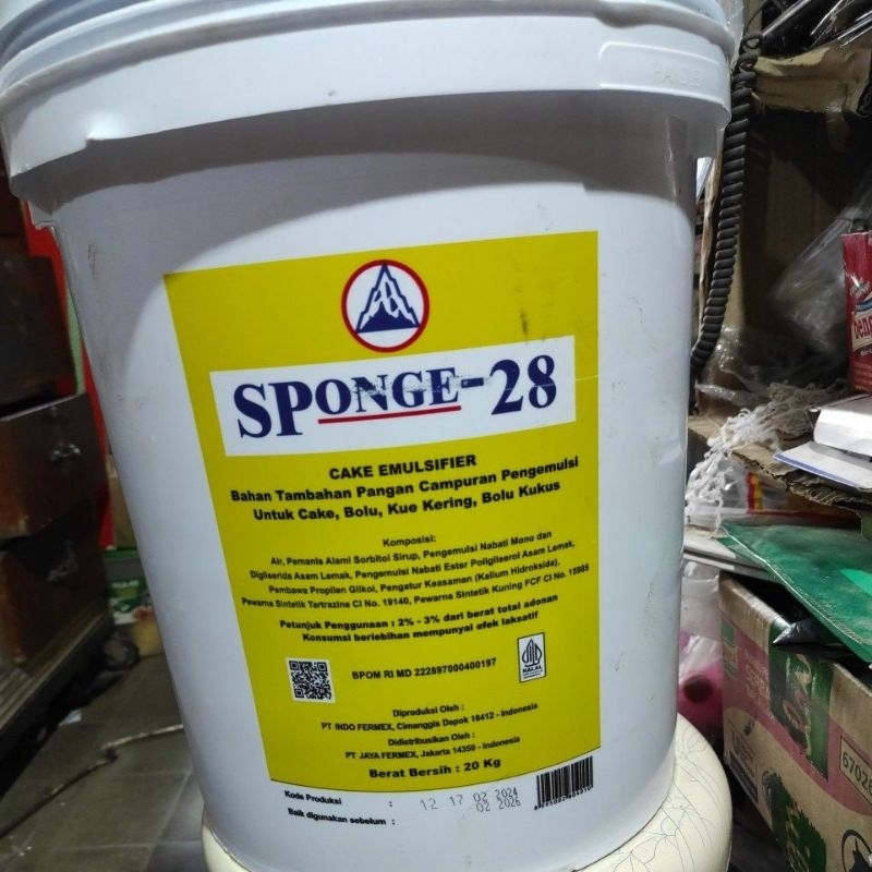 Jual Sponge-28 Cake Emulsifier Kemasan Repak 50 gram/ 100 gram | Shopee ...