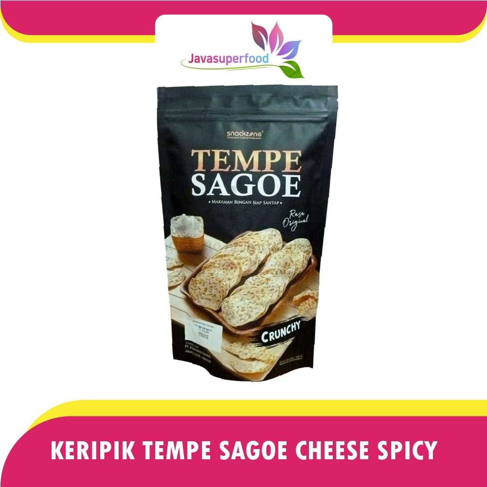 Jual Keripik Tempe Sagoe Cheese Spicy / Keripik Tempe Sagu 100G ...