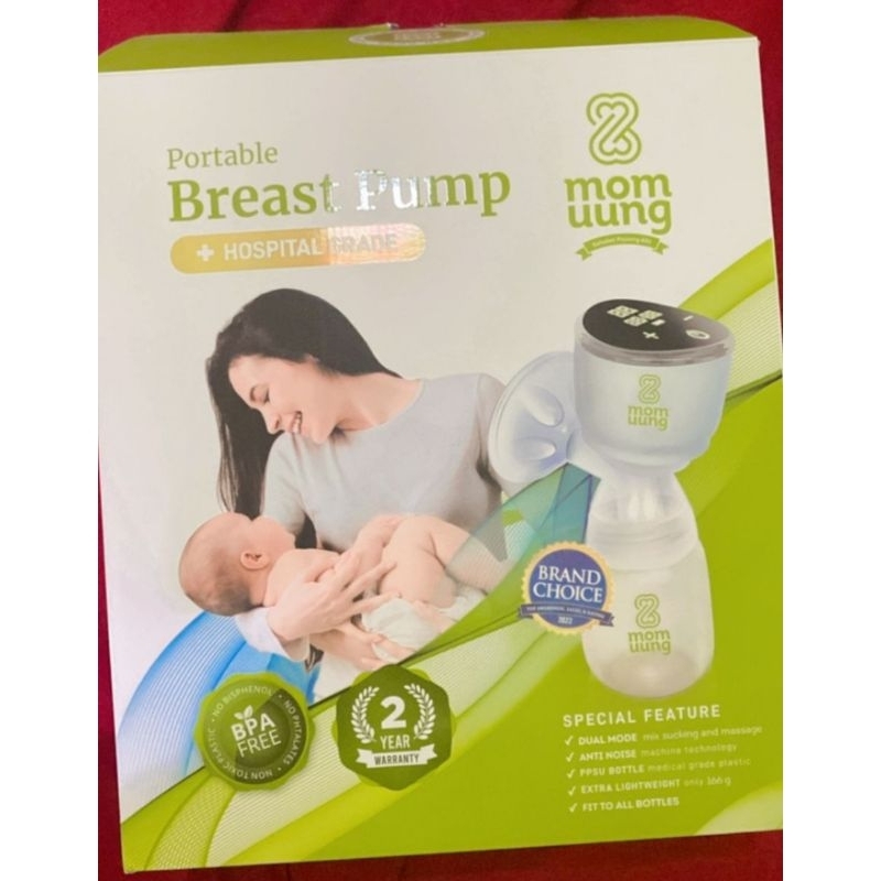 Jual POMPA ASI MOM UUNG MURAH Free kantong asi | Shopee Indonesia