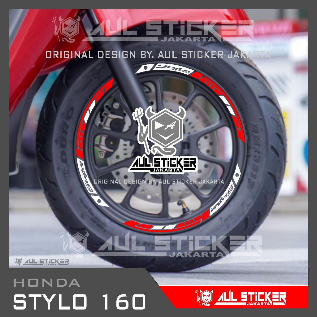 Jual STICKER VELG (024) HONDA STYLO SET DEPAN BELAKANG | Shopee Indonesia