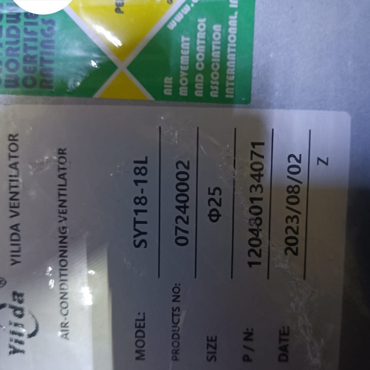 Jual Centrifugal bare fan sirroco AHU Yilida SYT 18-18L tanpa motor ...
