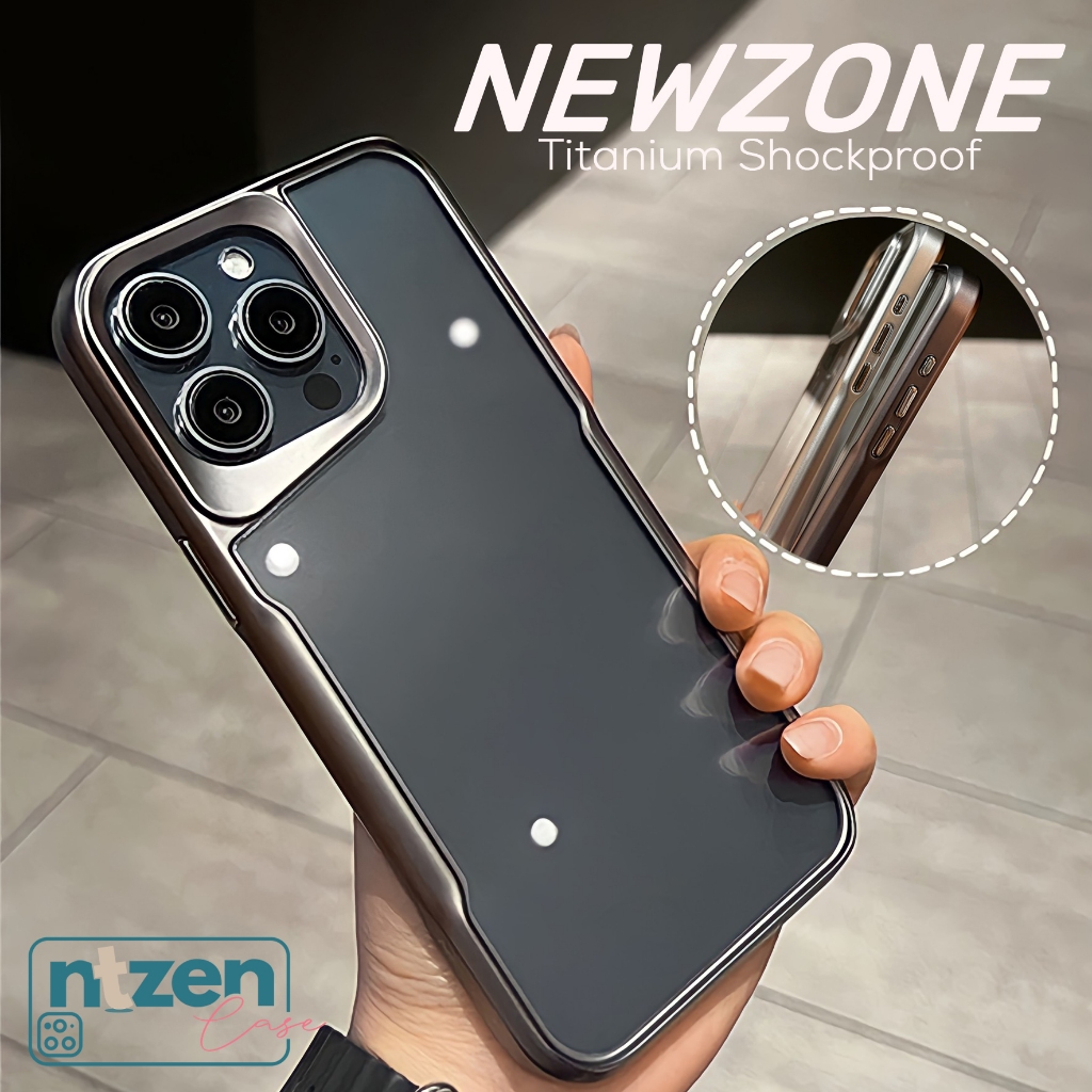 Jual Case Iphone Titanium Newzone Shockproof 11 12 13 14 15 Pro Max ...
