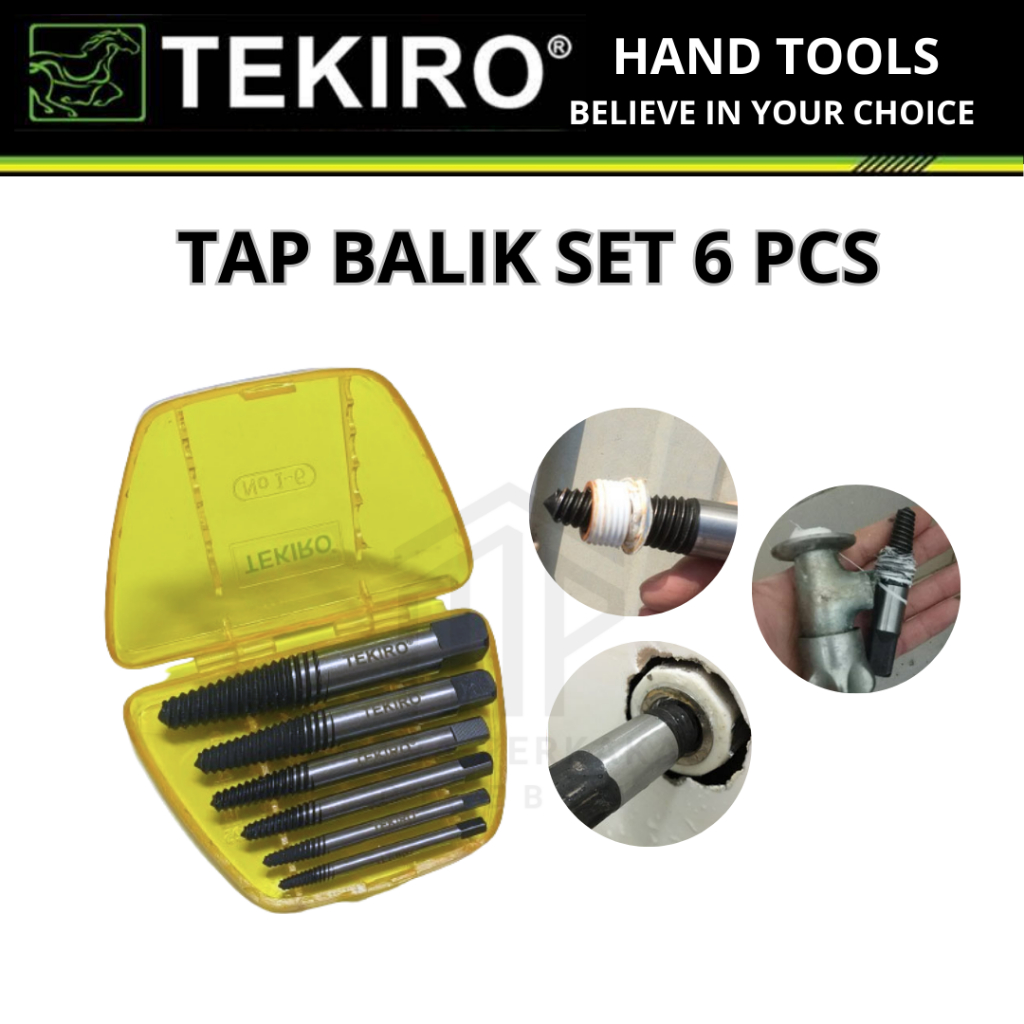 Jual Tap Balik Set 6 Pcs Screwdriver Extractor TEKIRO Murah | Shopee ...