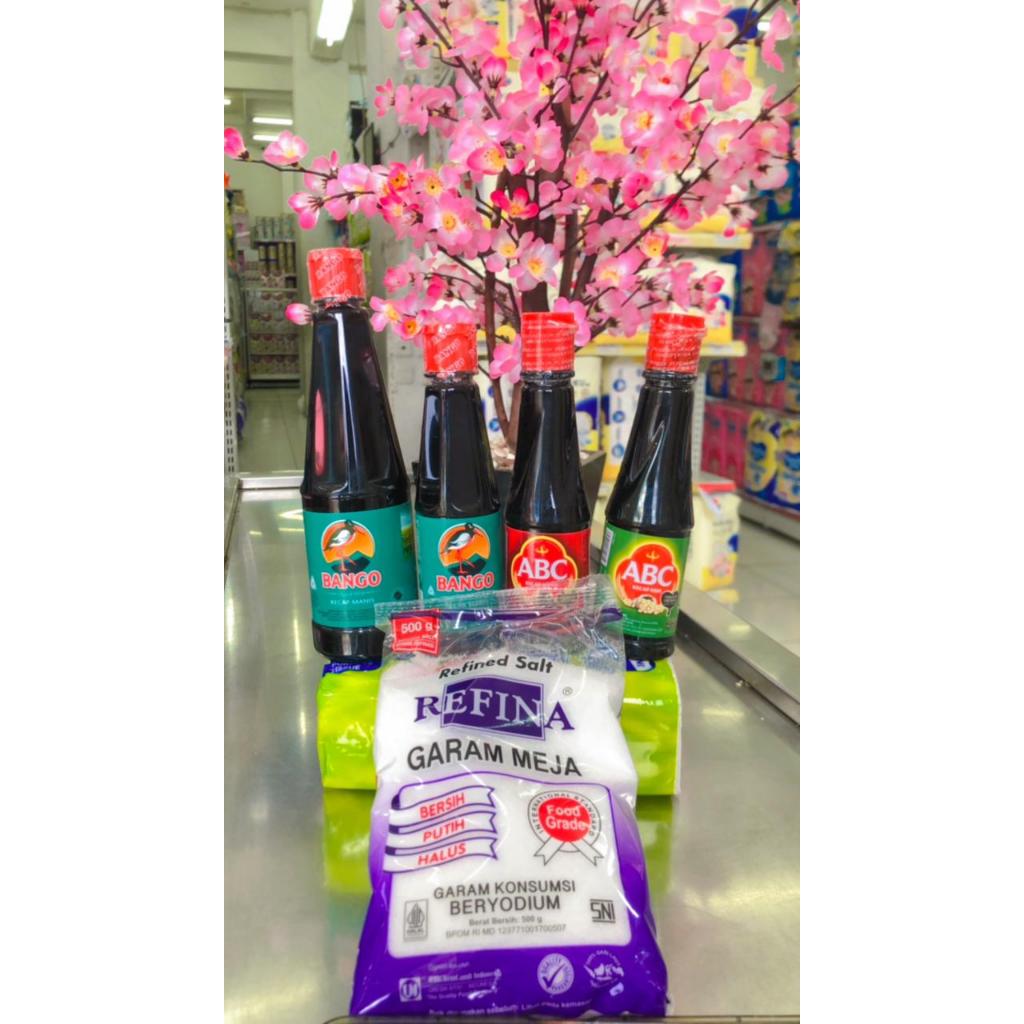 Jual Garam Refina/ Kecap Manis Asin Bango dan Abc Botol | Shopee Indonesia