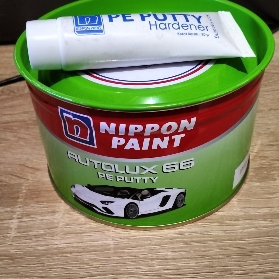 Jual Dempul Autolux 66 PE Putty 1 Kg + Hardener / Dempul Plastik ...