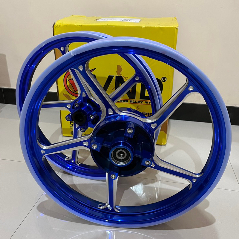 Jual VELG VND NINJA R SS AK55 WARNA BIRU HITAM ORANGE 185 215 Ring 17 | Shopee Indonesia