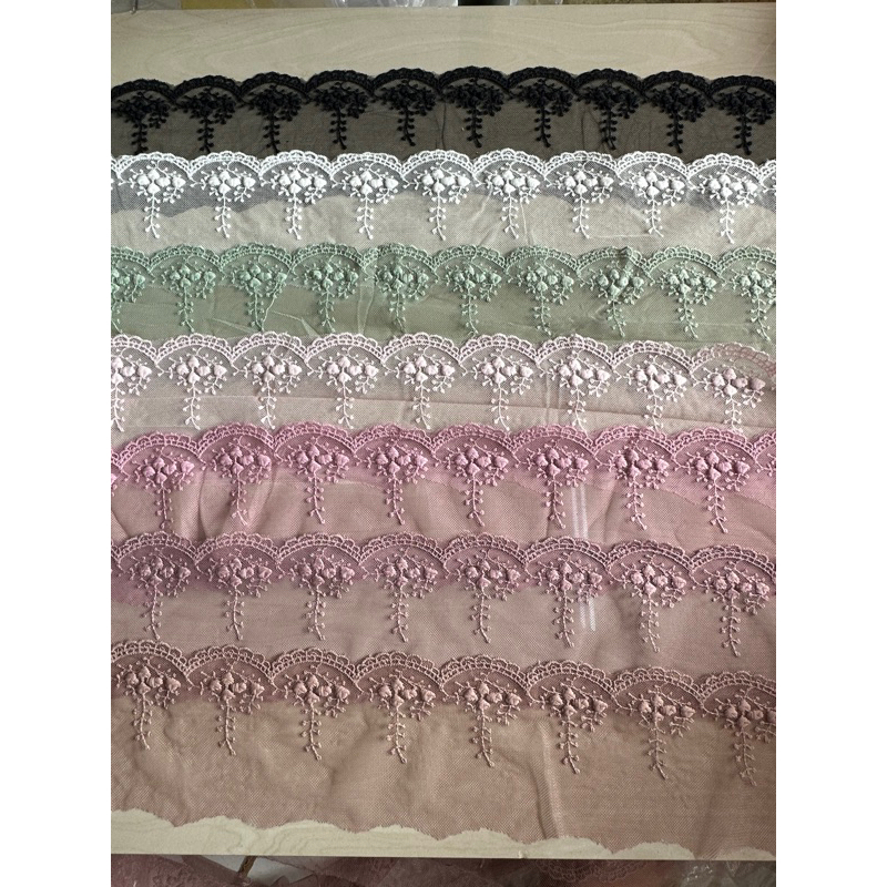 Jual renda Tile cantik harga 75ribu-80ribu/pcs panjang 13,5meter ...