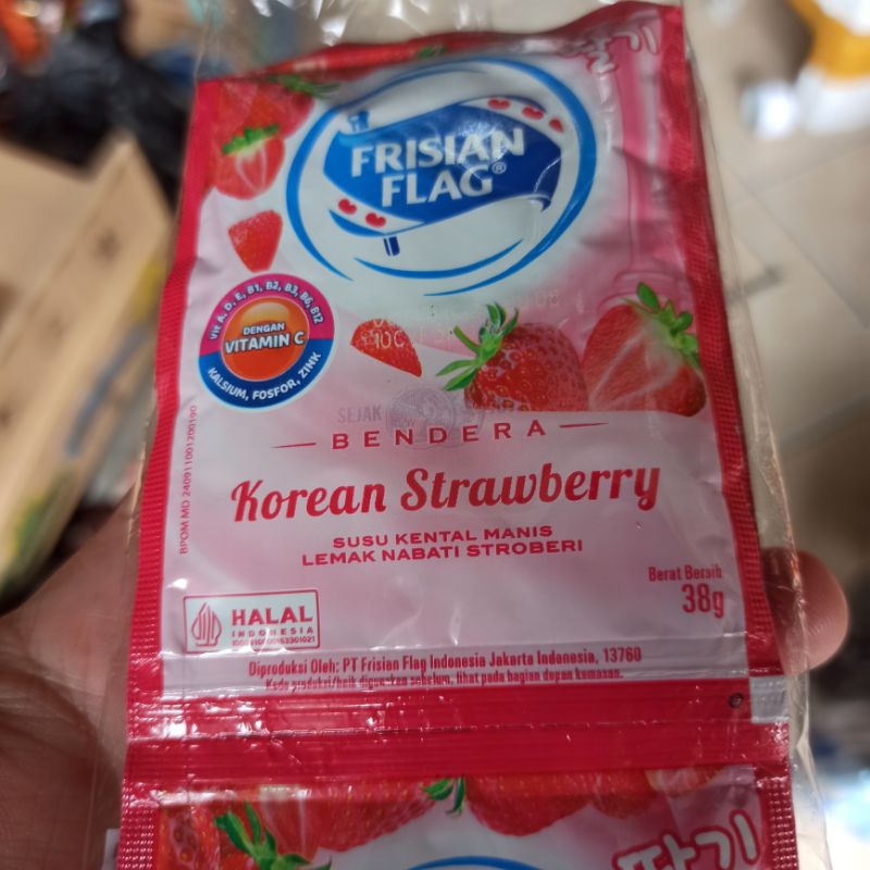 Jual Susu Bendera Sachet Rasa Korean Stroberi | Shopee Indonesia