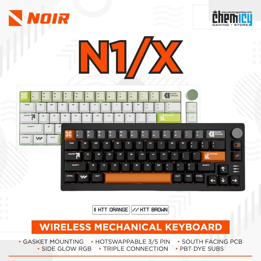 Jual Noir N1/X 65% VIA/QMK Wireless Gaming Keyboard | Shopee Indonesia