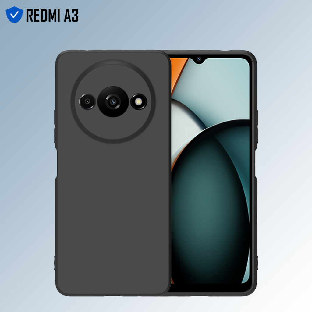 Jual Case Xiaomi Redmi A3 Black Matte Premium Ultra Slim Casing ...