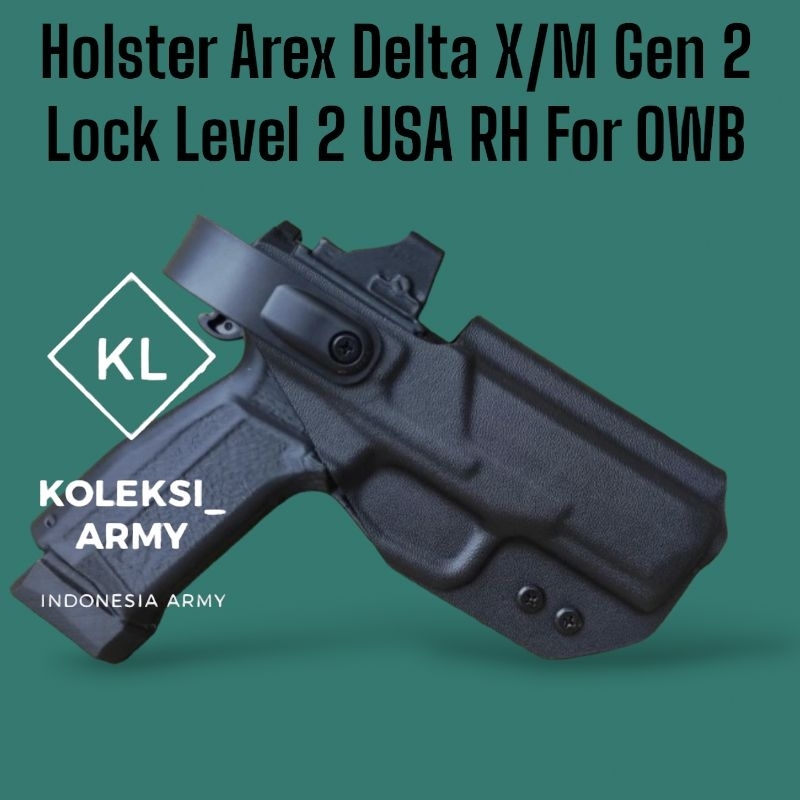 Jual Kydex Holster Arex Delta Gen 2 Sarung Arex Delta M/X Level 2 Lock ...