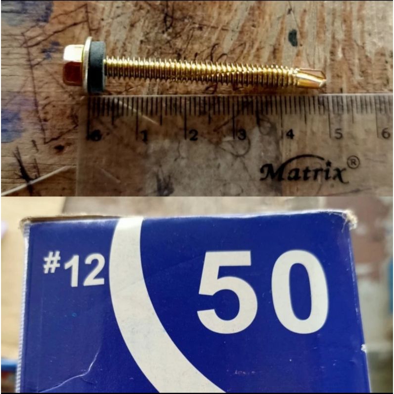 Jual Baut Roofing Baja Ringan 12 X 50 Eceran Per Pcs | Shopee Indonesia