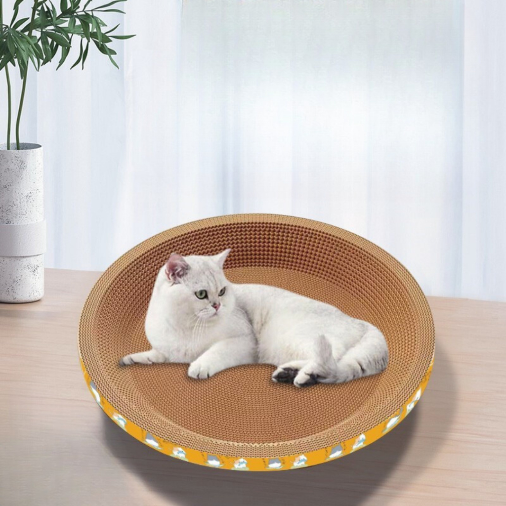 Jual Cat Scratcher Bulat - Box Cakar Model Bulat Untuk Kucing - Garukan ...