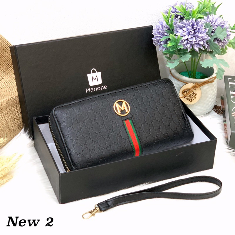 Jual Dompet 1 sleting FREE BOX import dompet panjang wanita pria poppi ...