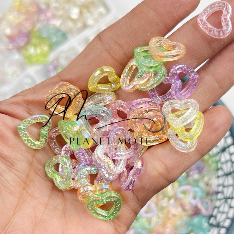 Jual Manik Mote Love Pandora Pastel | Manik Love Bolong (15gr) | Shopee ...