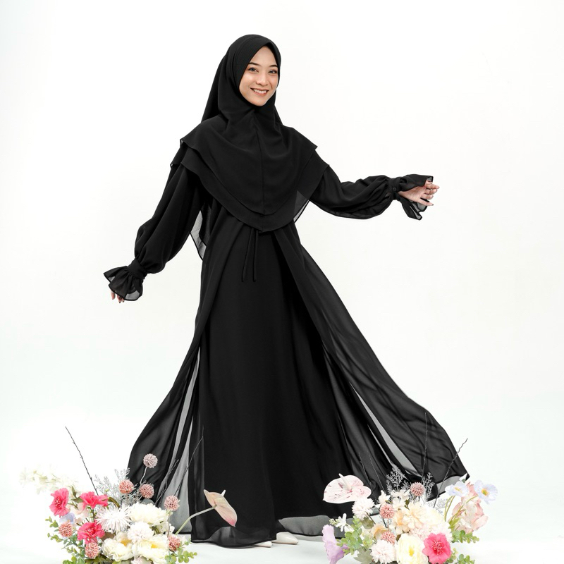 Jual Gamis hijab hilya set abaya set hijab | Shopee Indonesia
