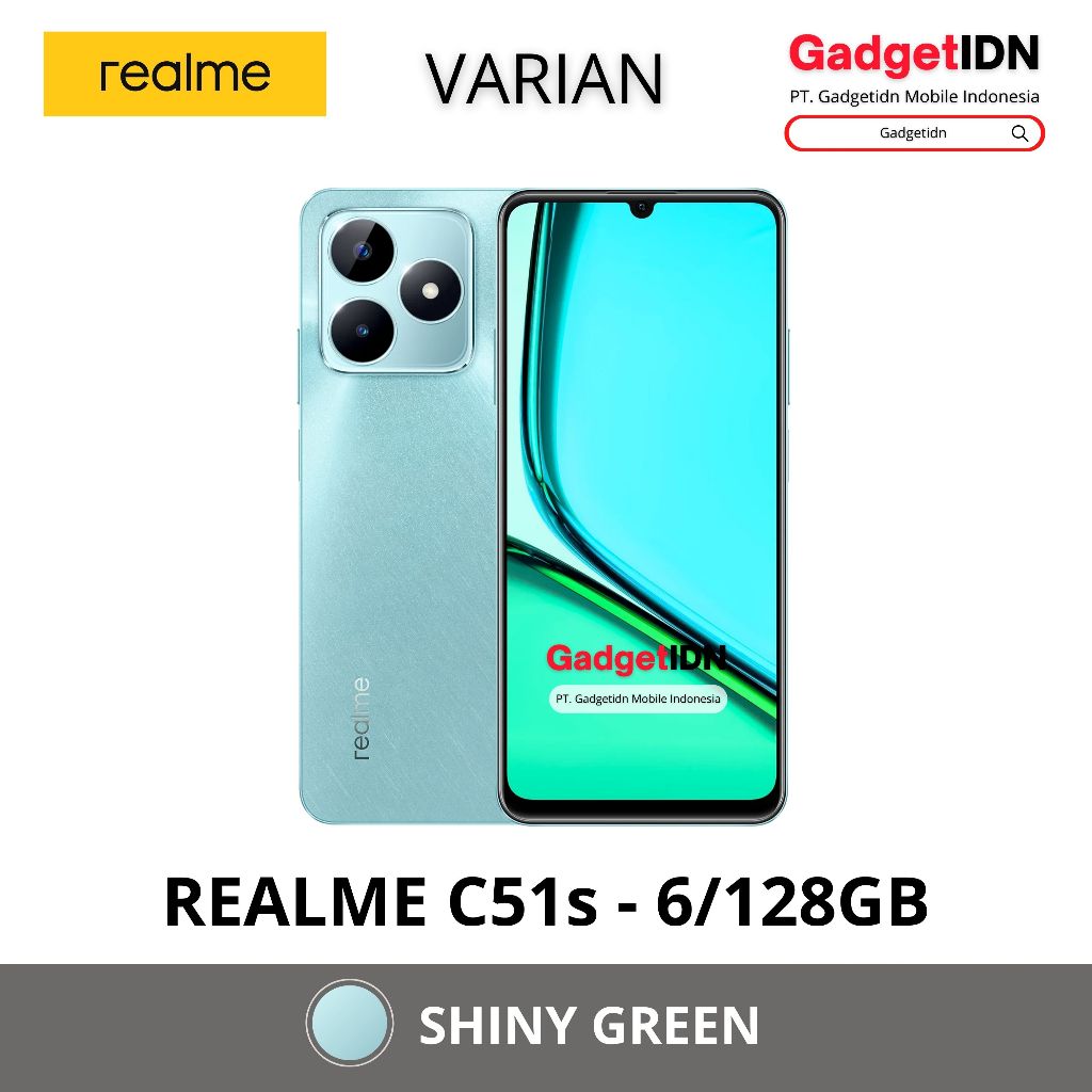 Jual REALME C51s NFC 6/128GB ( +6GB DYNAMIC RAM ) GARANSI RESMI REALME ...