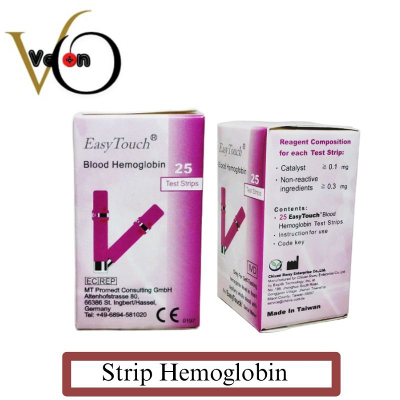 Jual Strip Hemoglobin Easy Touch/Strip cek Hemoglobin/Strip Easy Touch ...