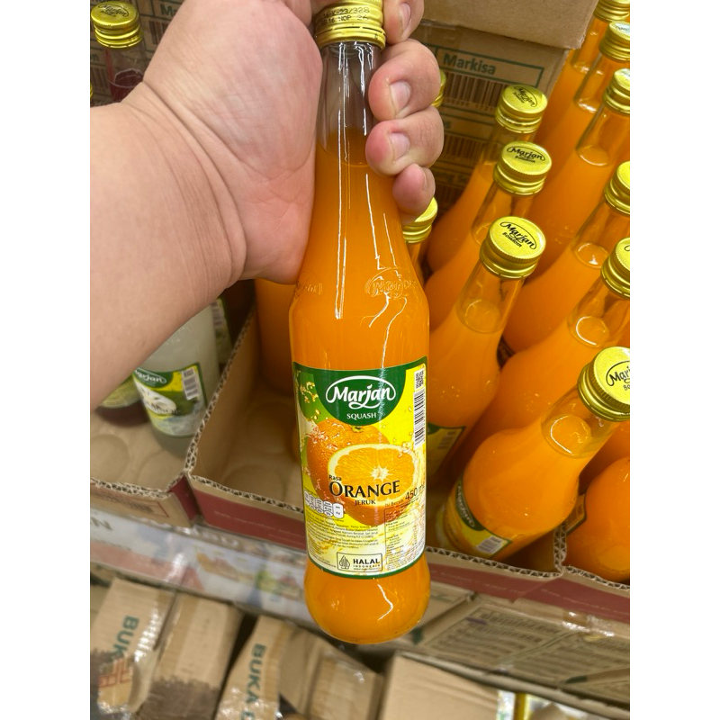 Jual marjan squash orange 450ml | Shopee Indonesia