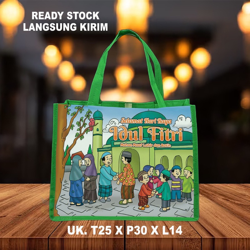 Jual tas lebaran idul fitri/tas hampers idul fitri/goodie bag sembako ...