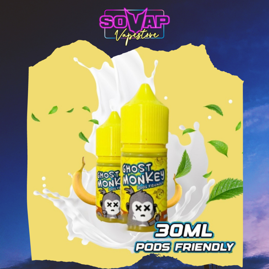 Jual Ghost Monkey Banana Yogurt Sundae Pods Friendly 12mg 30ml | Shopee ...