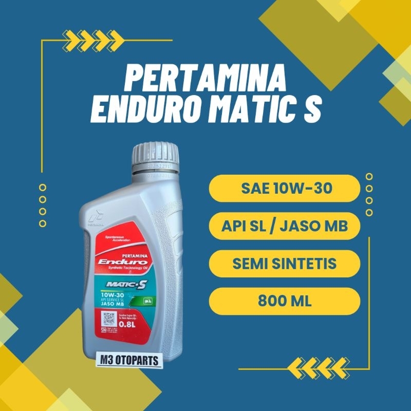 Jual Pertamina Enduro Matic S 10W/30 | 800 ml - Oli Motor Matic ...