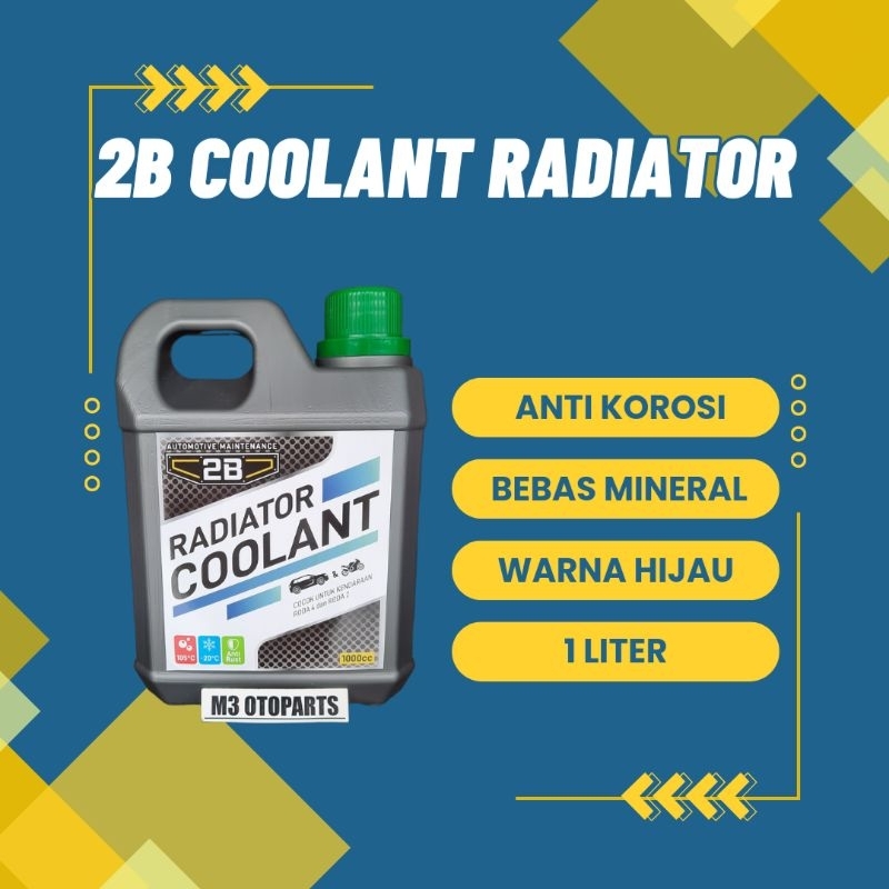 Jual 2B Coolant Air Radiator | 1 Liter Hijau - Air Radiator Motor ...