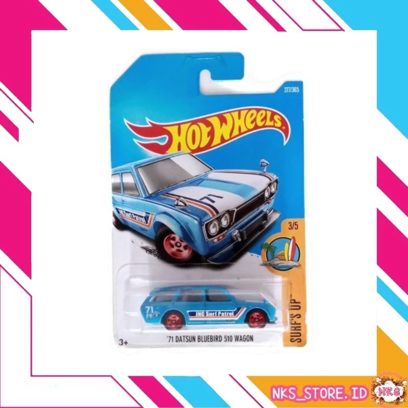 Jual HOT WHEELS '71 Datsun Bluebird 510 Wagon Blue White JNC Surf ...