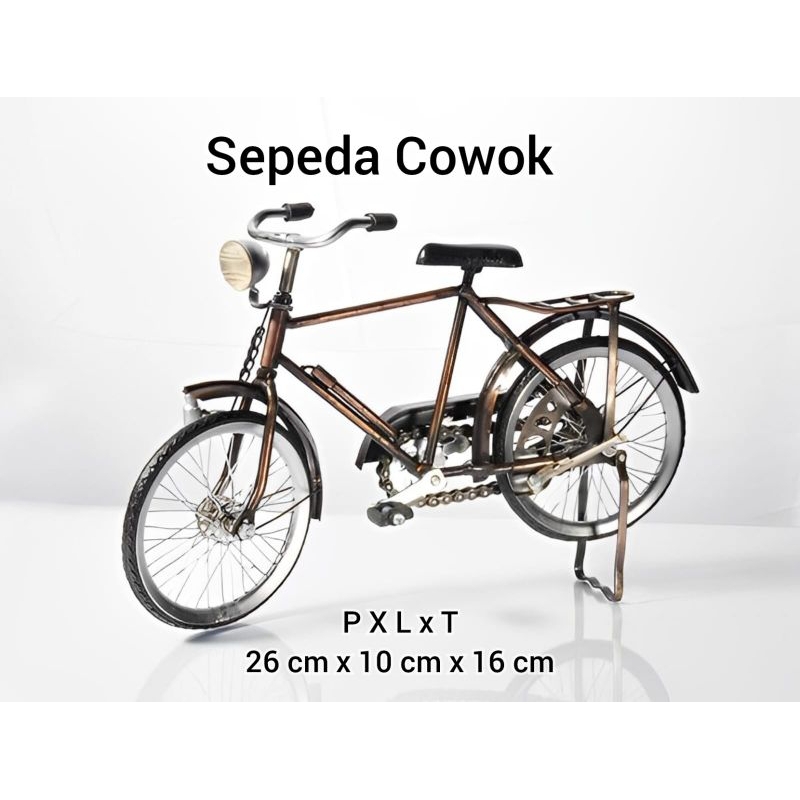 Jual MINIATUR SEPEDA KUNO / DIECAST SEPEDA BESI | Shopee Indonesia