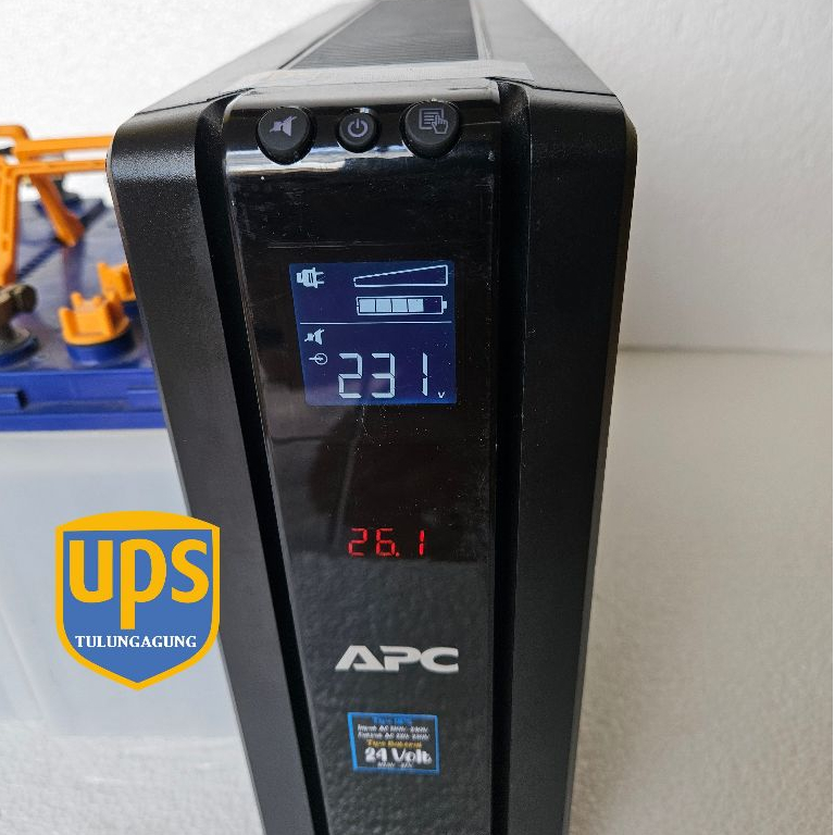 Jual UPS LCD Display & AVR 1500VA 865W Modifikasi 2 x12v 7Ah sd 100Ah ...