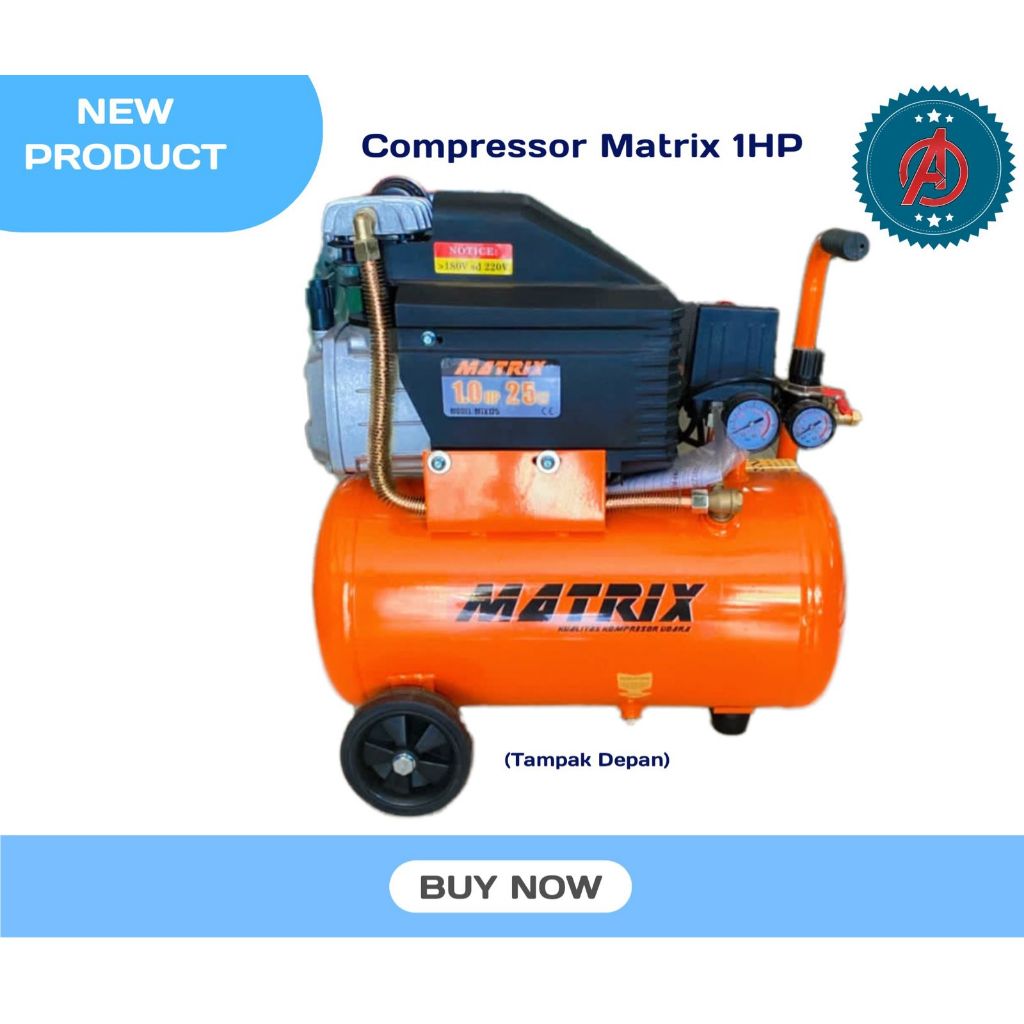 Jual Kompressor Portable MAtrix MTX-125 1HP | Shopee Indonesia