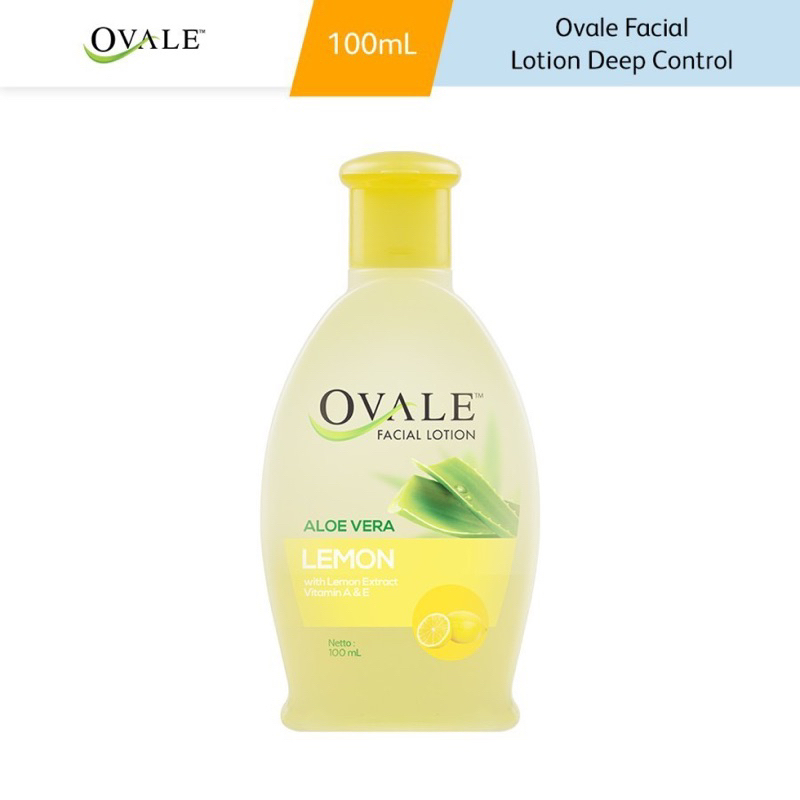 Jual Ovale Facial Lotion Deep Control Lemon Extract With Aloe Vera ...