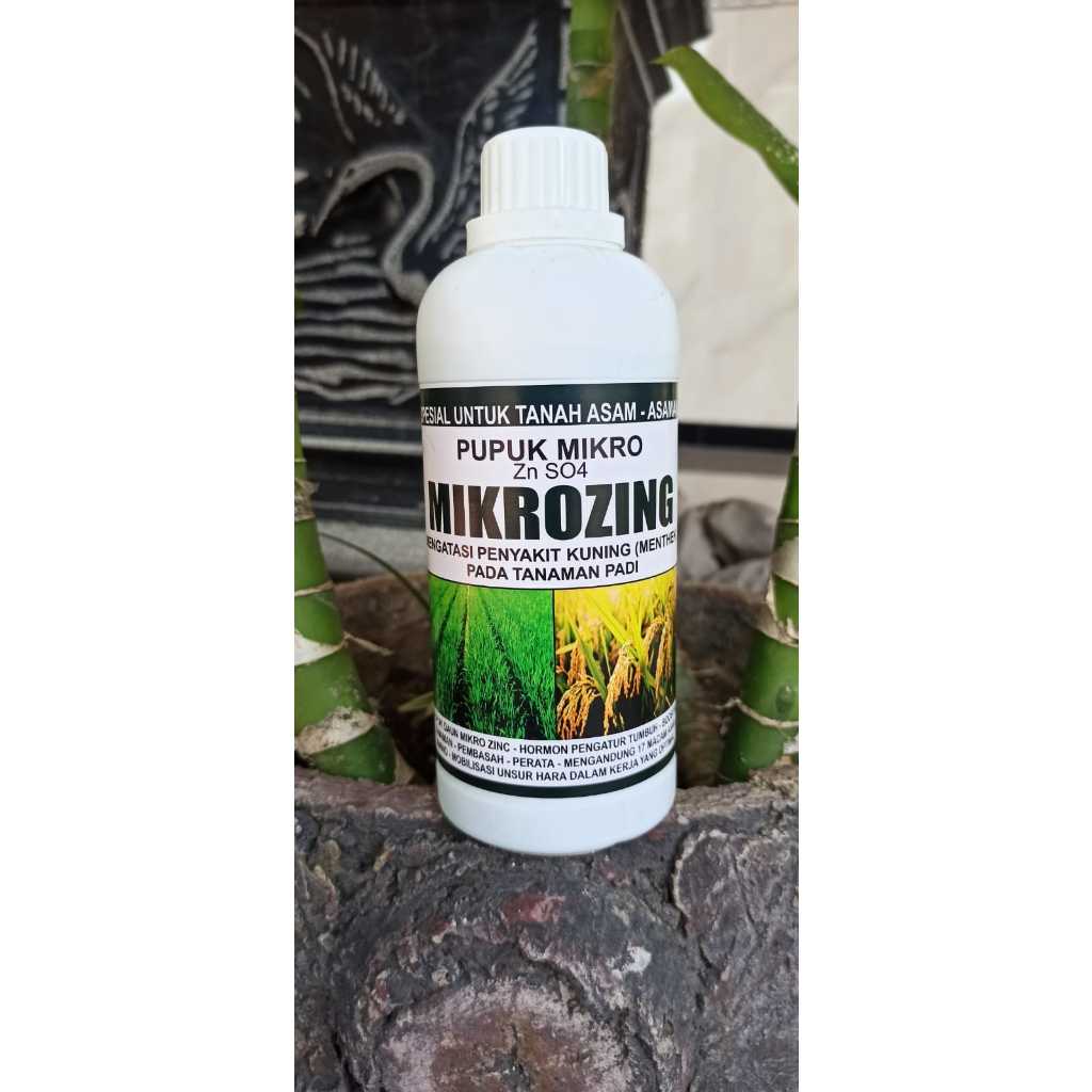 Jual Pupuk Mikro Zn So4 Mikrozing 500ml Mengatasi Daun Kuning Pada Padi ...