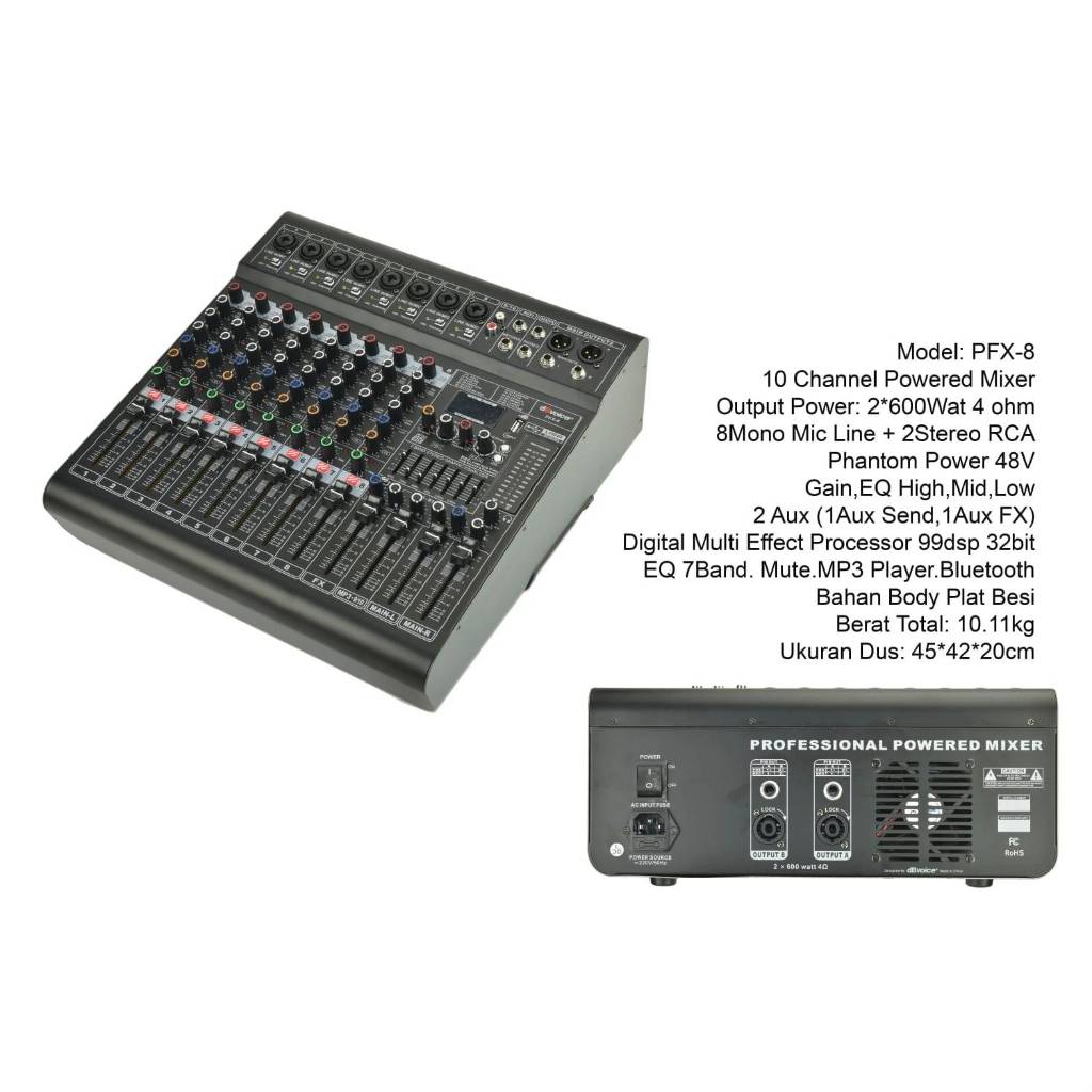 Jual POWER MIXER DBVOICE PFX8 PFX 8 ORIGINAL | Shopee Indonesia